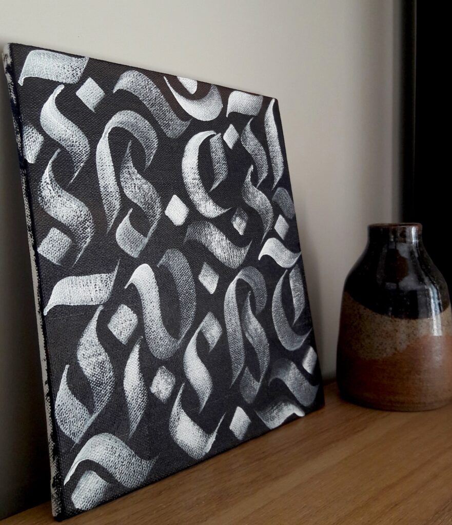 Calligraphy on Canvas | portfolio - Minjal Kadakia